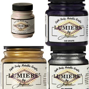 Jacquard Lumiere Metallic Acrylic Paint 2.25oz - Jacquard Lumiere Paint ...