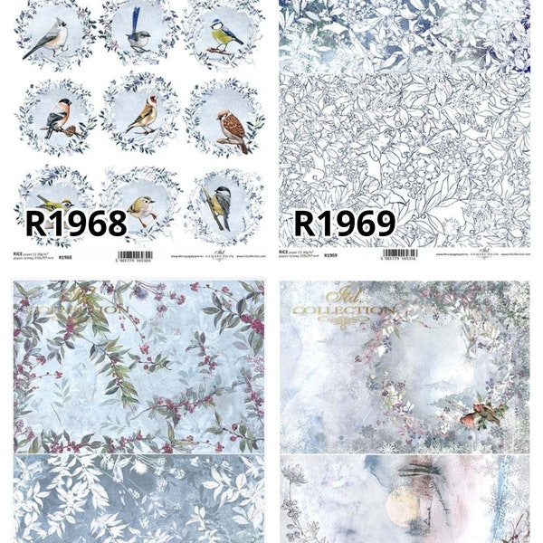 Winter Rice Paper - Etsy