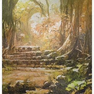 Mysterious Forest A4 Rice Paper Set - Rice Paper Set - Forest Rice ...