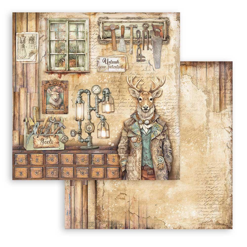 Stamperia 8x8 Alterego Cardstock - Stamperia - Double Sided Cardstock ...