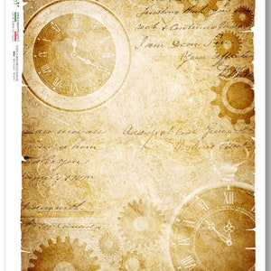 Paper Designs Rice Paper - Watches - Clock Rice Paper - Decoupage Rice ...