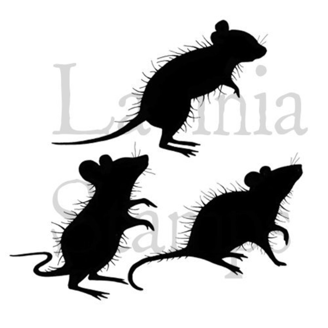 Lavinia Stamps Three Woodland Mice - Mice Stamp - Clear Cling Stamp ...