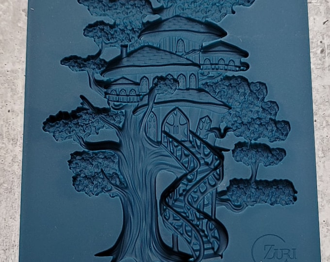 Zuri Designs - Treehouse Silicone Mold - Zuri Molds - Shaping Mold ...