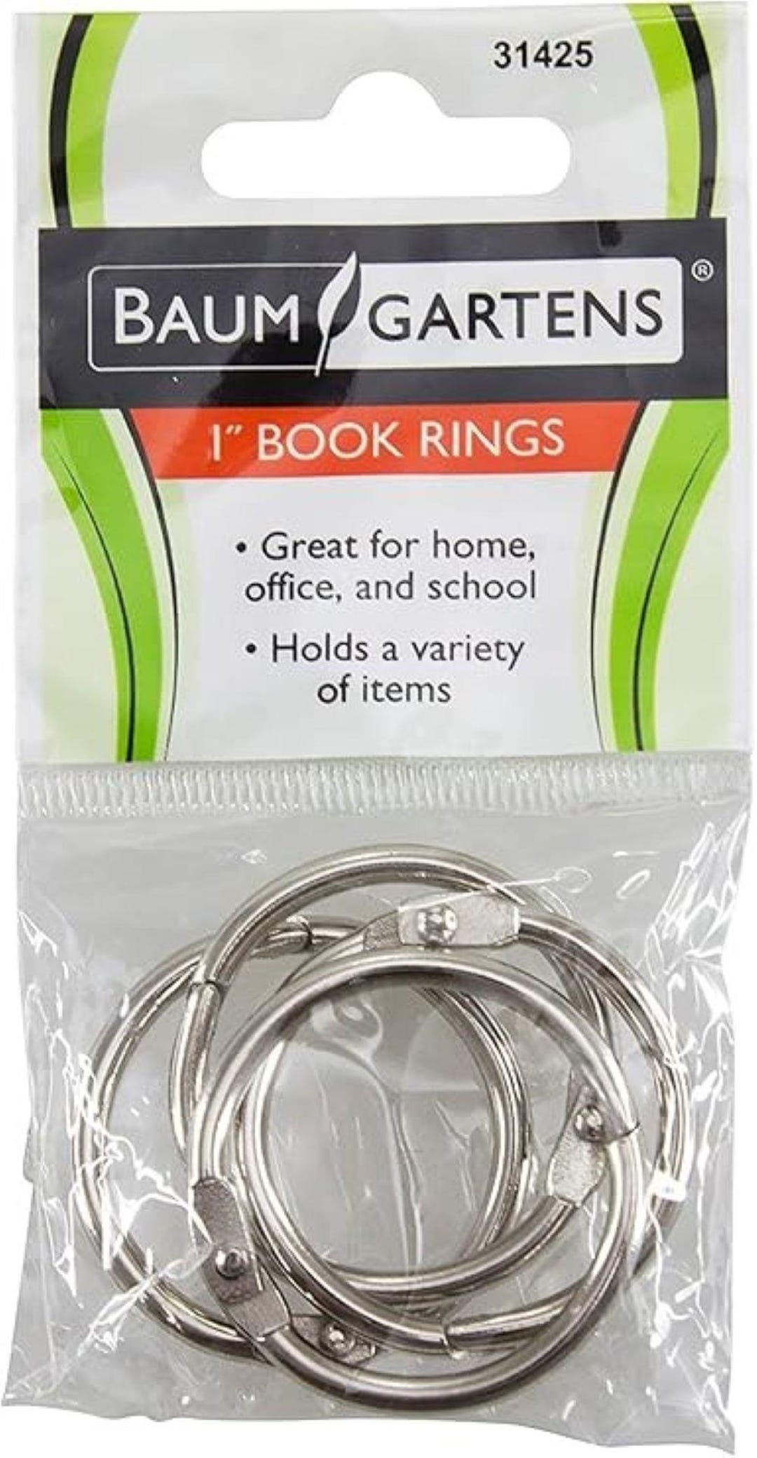 1 Inch Book Rings - Scrapbook Rings - Baumgartens Scrapbook Rings - 1 ...