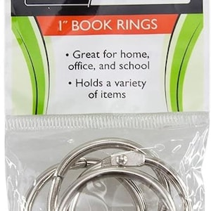 1 Inch Book Rings - Scrapbook Rings - Baumgartens Scrapbook Rings - 1 ...