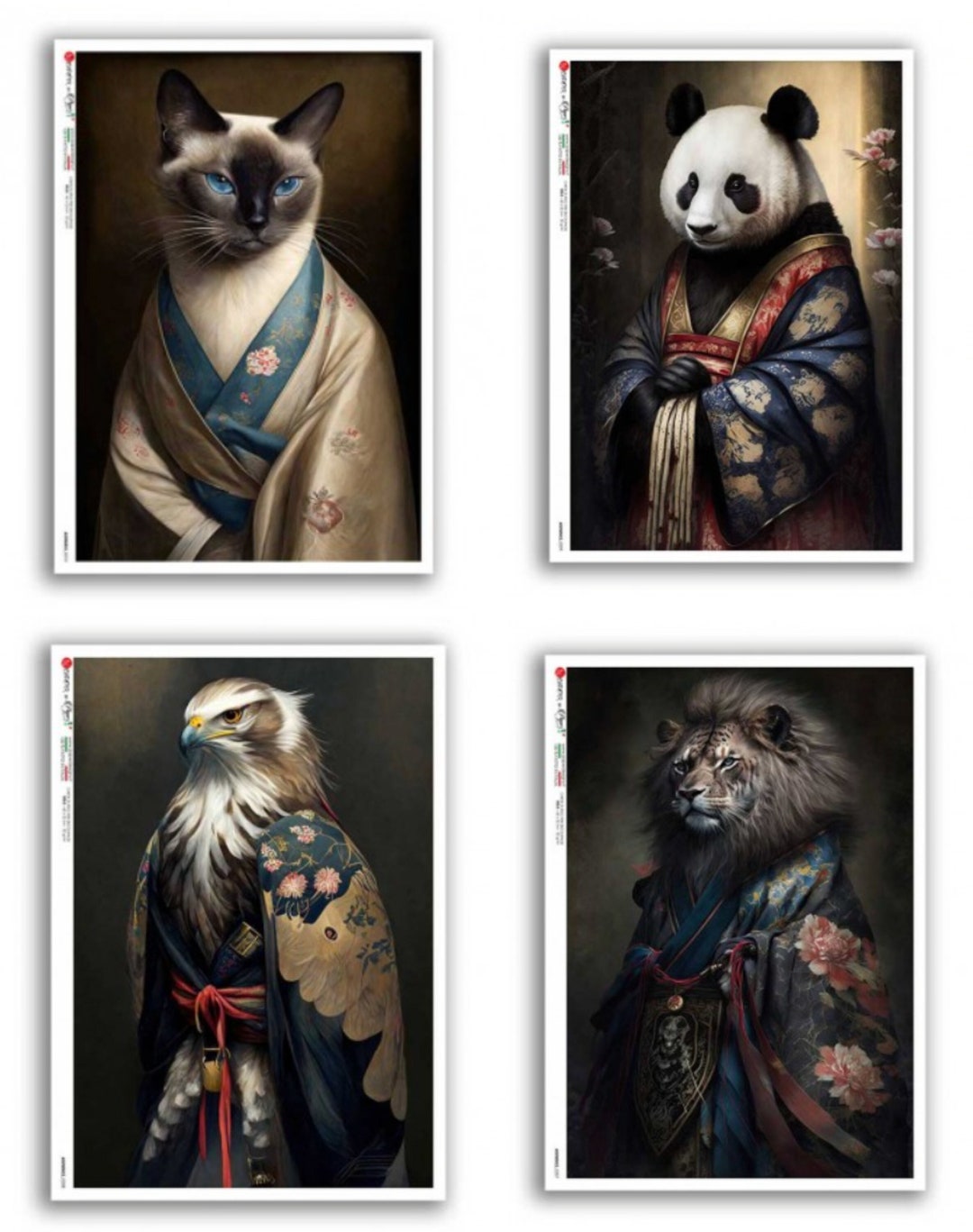 Paper Designs A5 Rice Paper - Animals - Cat Rice Paper - Decoupage Rice ...