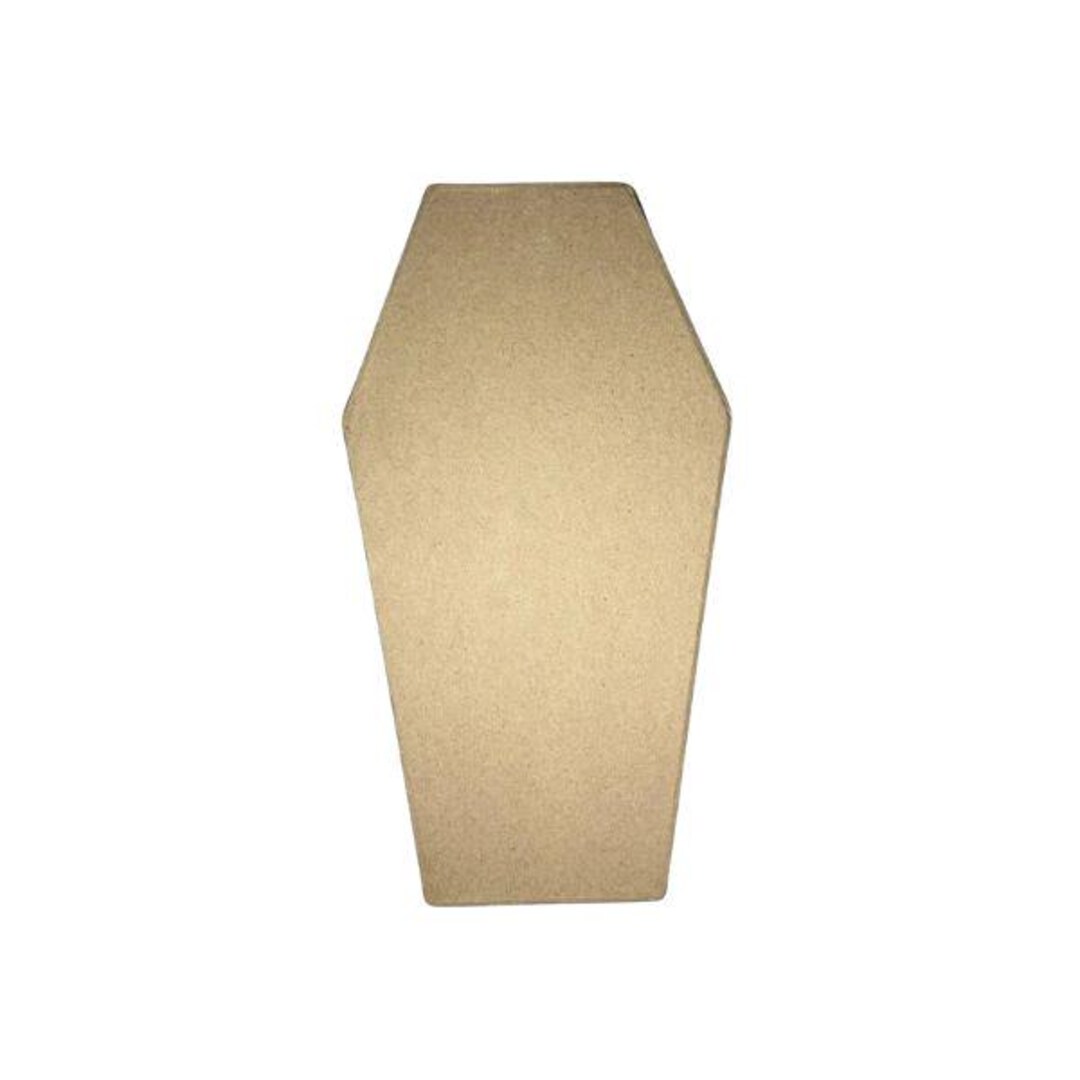 Paper Mache Small Coffin - Paper Mache Base - Paper Mache - Decorative ...