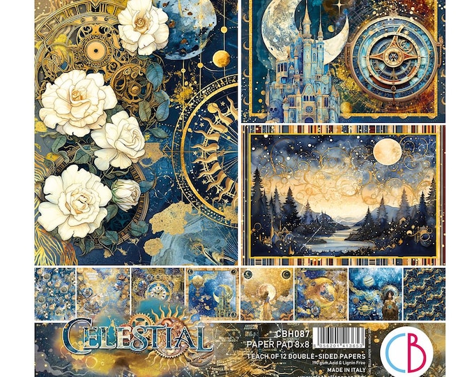 Ciao Bella 8x8 Celestial Cardstock - Ciao Bella - 8x8 Cardstock ...
