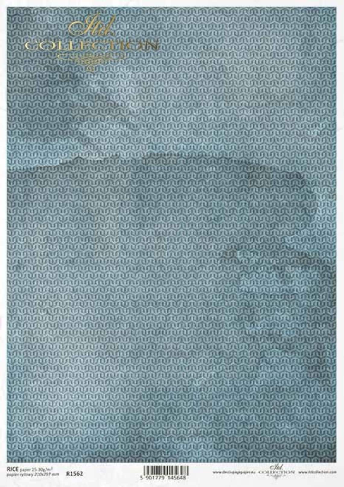 ITD Collection Blue Background Rice Paper Blue Rice Paper - Etsy