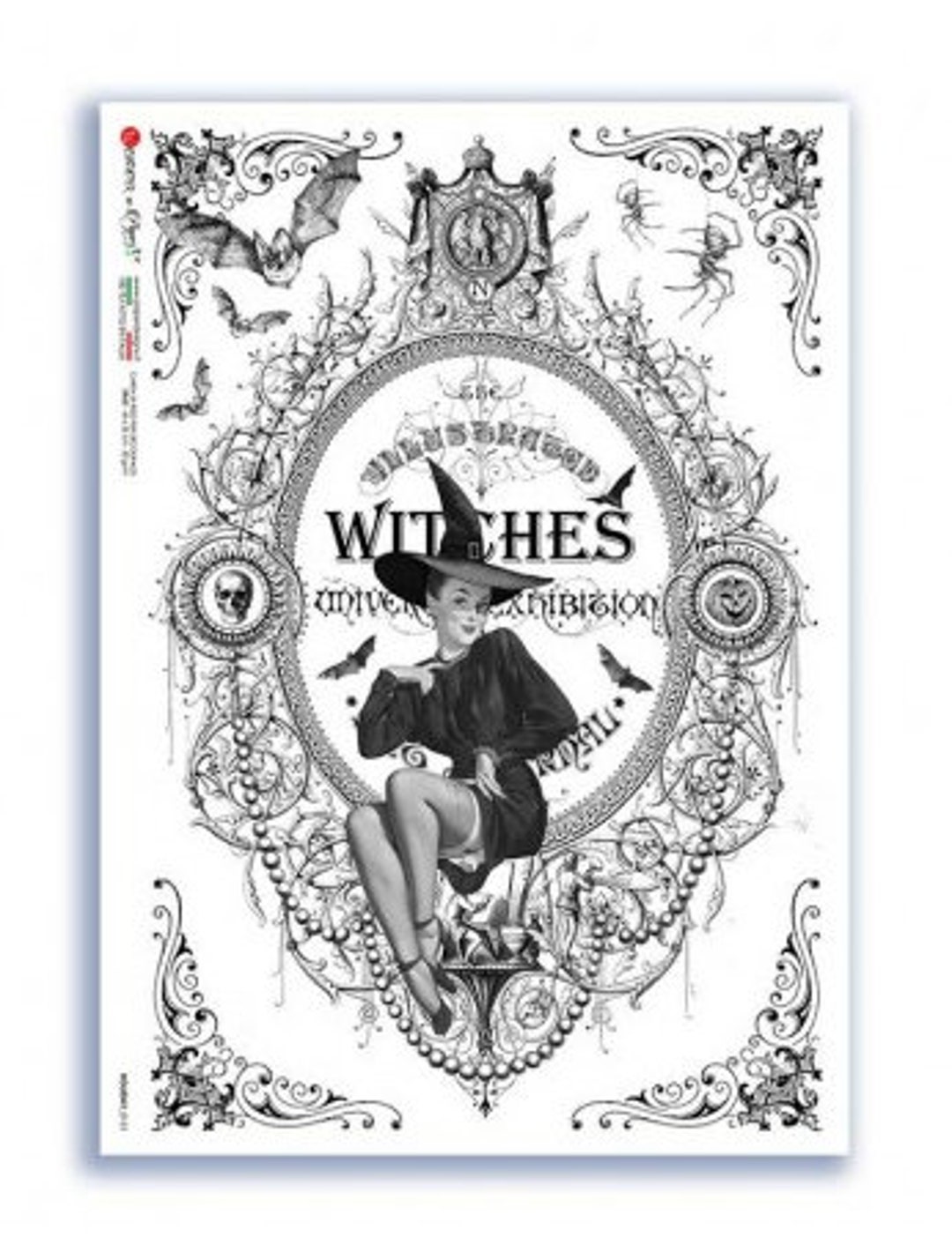 Paper Designs Witch Rice Paper - Holiday - Halloween Rice Paper ...