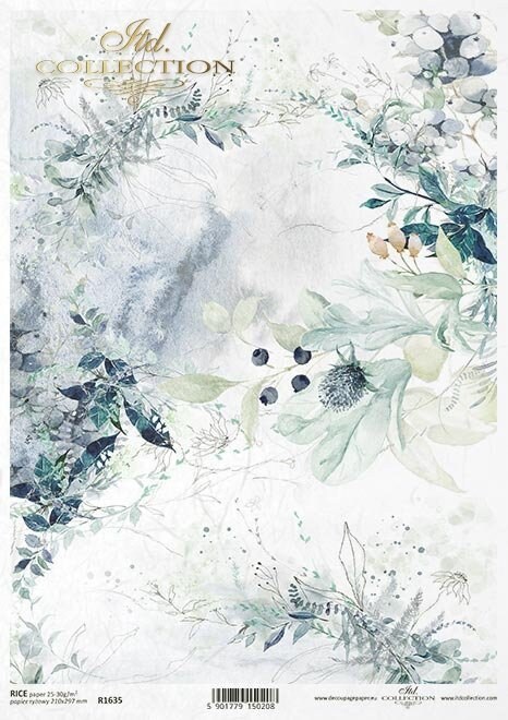 ITD Collection Ice Porcelain Collection Rice Papers - Winter Rice Paper ...