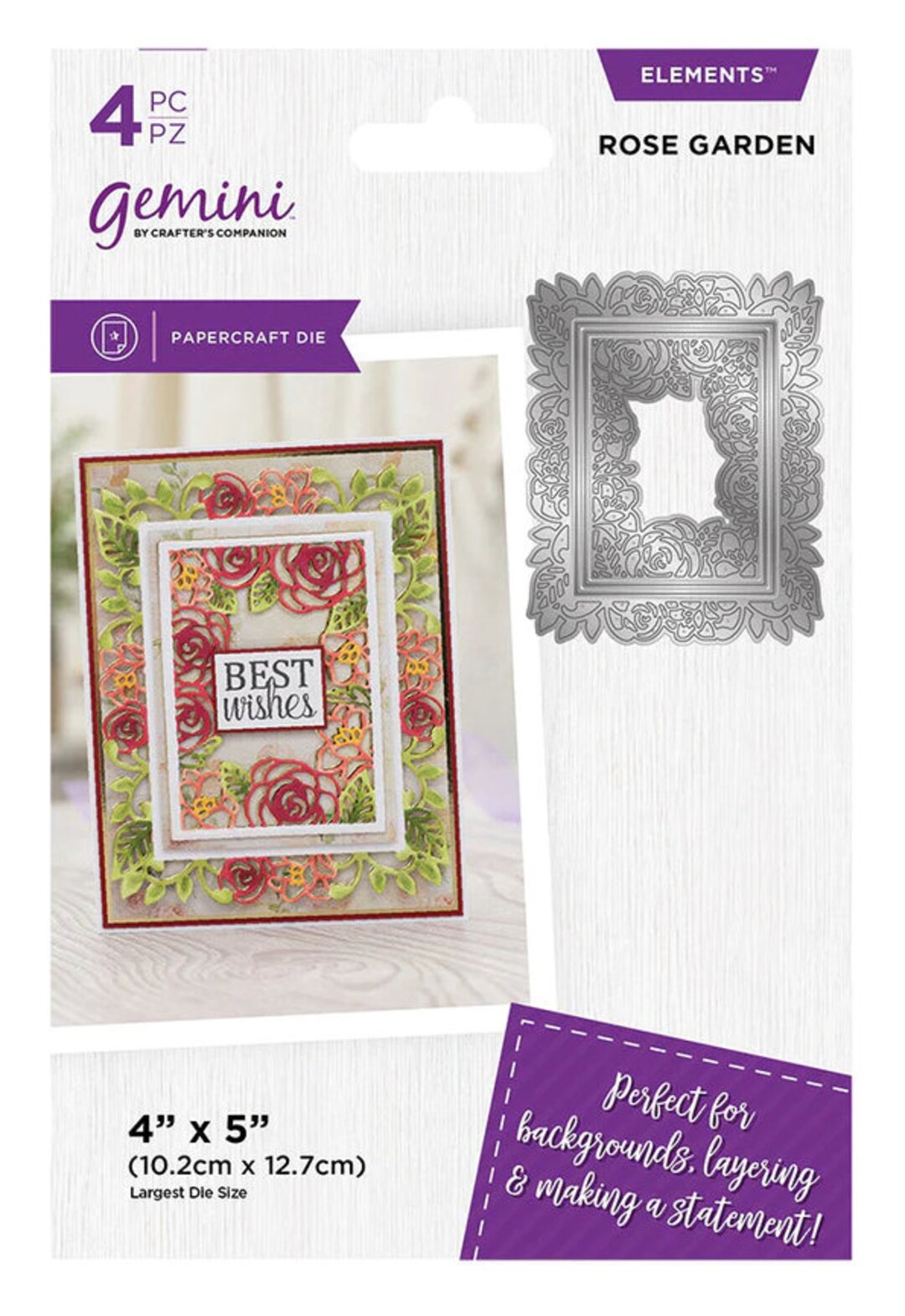 Crafter's Companion Rose Garden Die Set - Everyday Nesting Die - Rose ...
