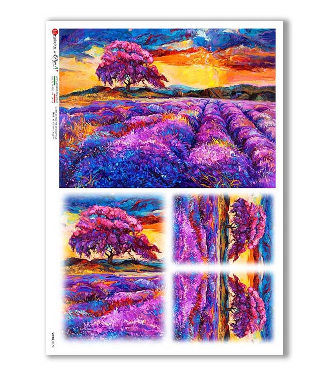 Paper Designs Papier de riz Papier paysage Vues Papier de riz Pour ...