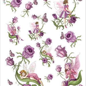 Paper Designs A4 Fairies Paper Designs Rice Paper - Fairies - Fairy ...