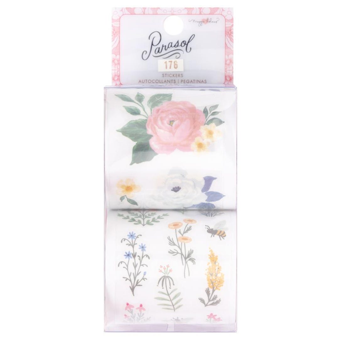 Maggie Holmes Parasol Clear Sticker Rolls - Flower Sticker Rolls ...