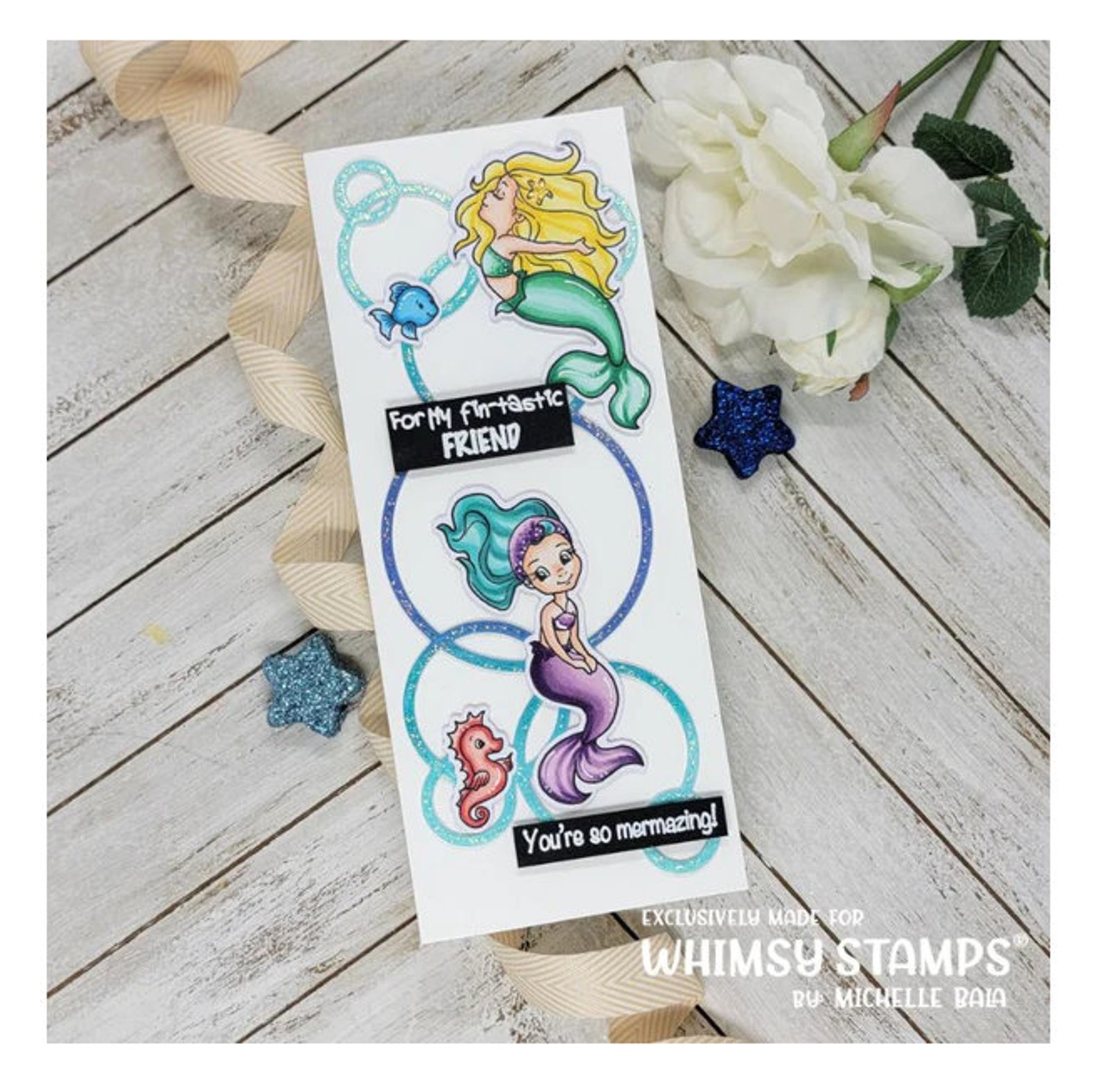 Mermaid Moments Clear Stamps Mermaid Cling Stamp Clear - Etsy