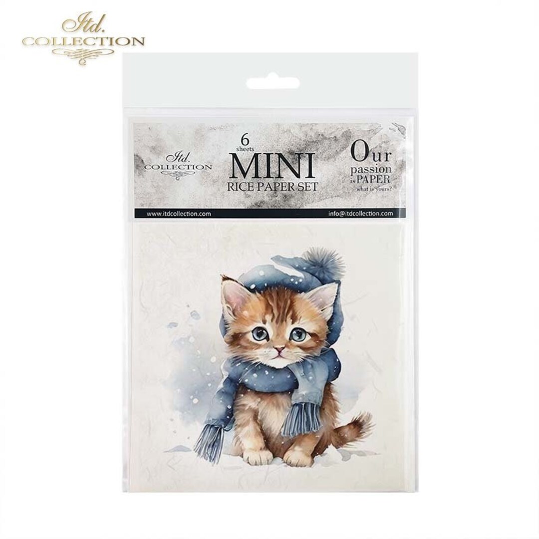 ITD Collection MINI Winter Animals Rice Paper Set - ITD Rice Paper ...