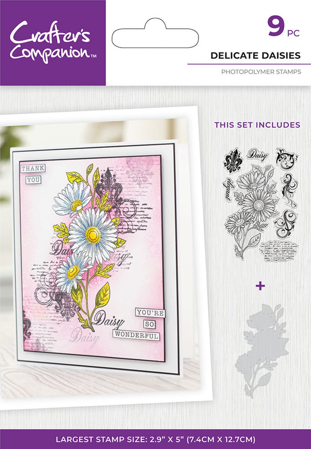 Crafter's Companion Delicate Daisies Stamp Set - Crafter's Companion ...