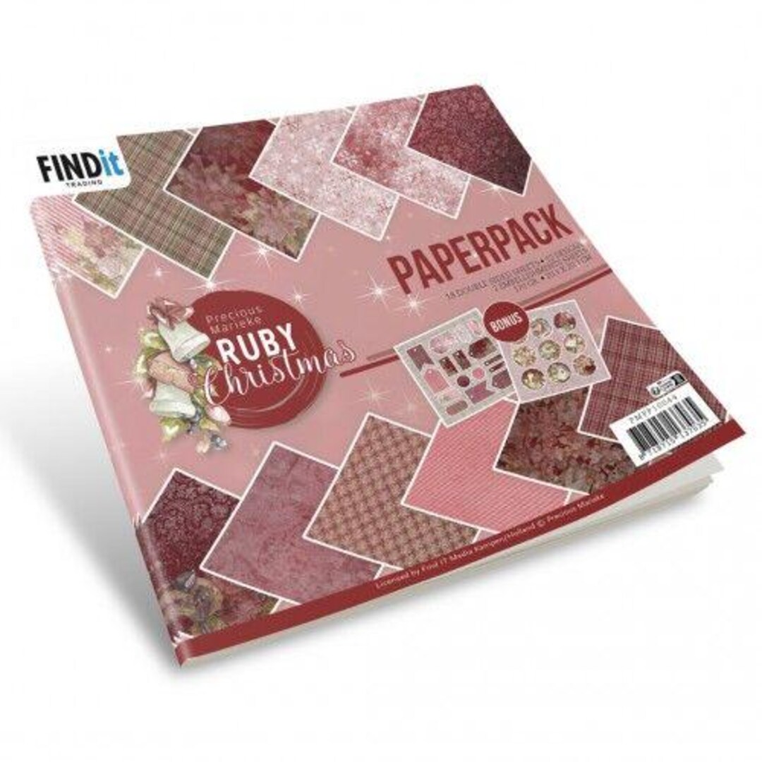 Find It Trading Ruby Christmas 8x8 Paper Pack - Precious Marieke ...