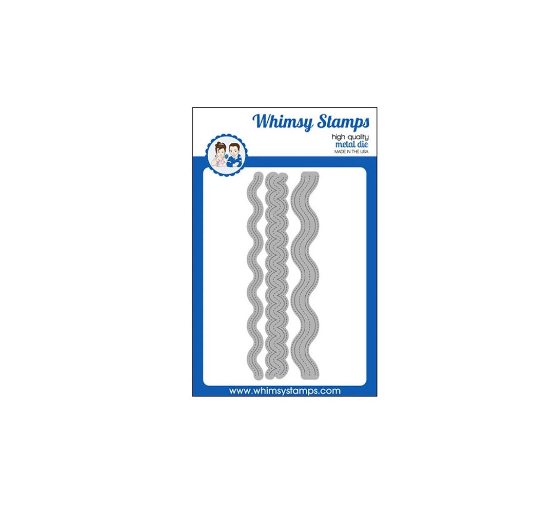 Whimsy Stamps Slimline Wavy Edger Die Set - Whimsy Stamps Die Set ...