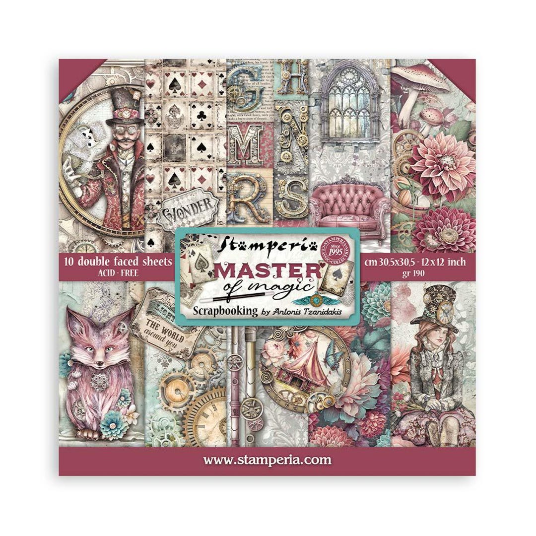 Stamperia 12x12 Master of Magic Cardstock - Double Sided Paper - 12x12 ...