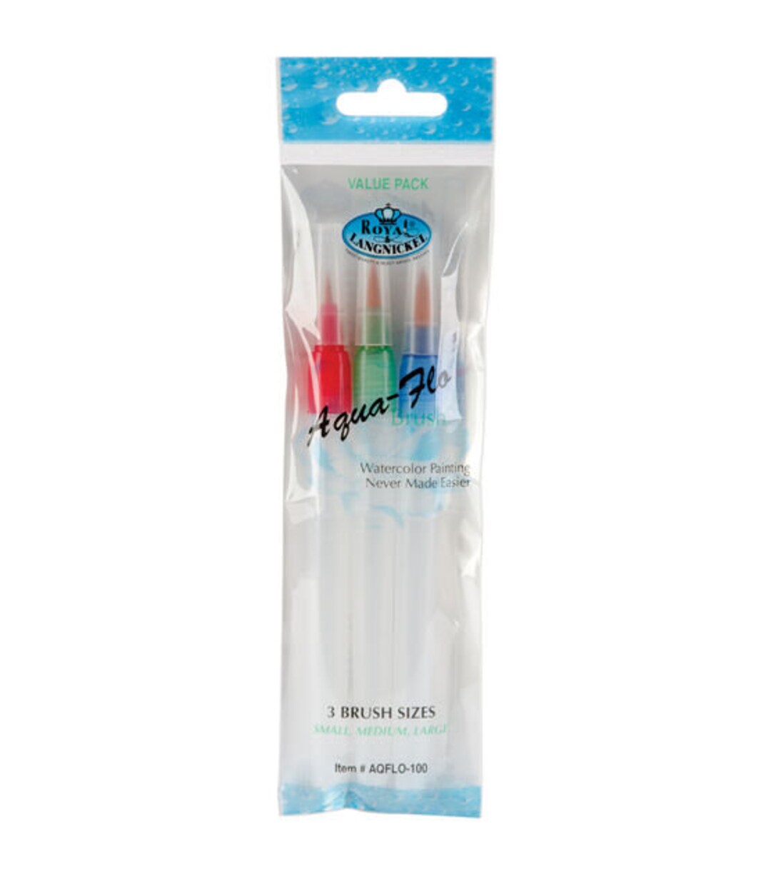 Aqua-flo Brush Set - Collage Brushes - Water Brushes - Mixed Media ...