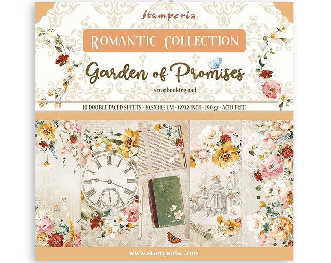 Stamperia 12x12 Provence Cardstock Double Sided Cardstock Provence ...