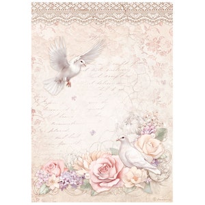 Stamperia A4 Romance Forever Rice Paper - Decoupage Rice Paper ...