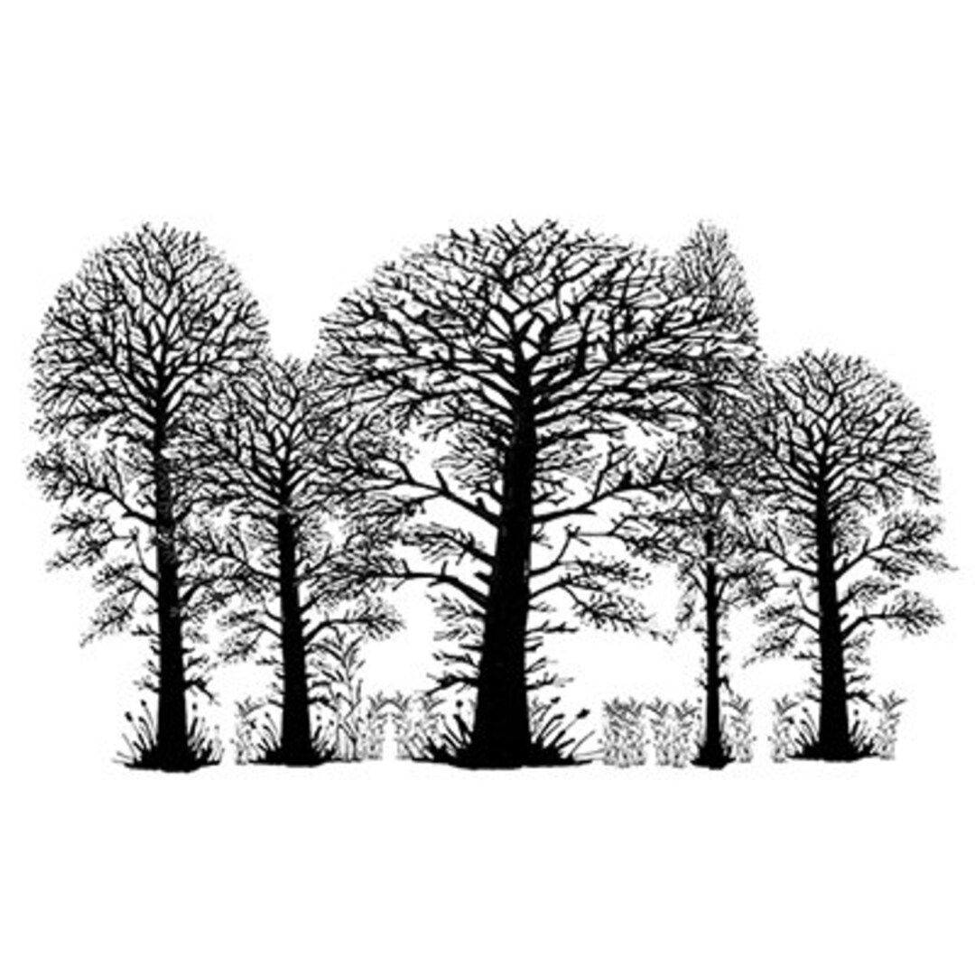 Lavinia Stamps Trees Stamp - Tree Group Stamp - Clear Cling Stamp ...