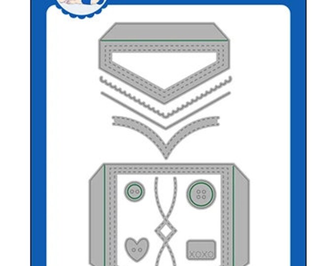 LIMITED STOCK Slimline Pocket Die Set Whimsy Stamps Die Set Slimline ...