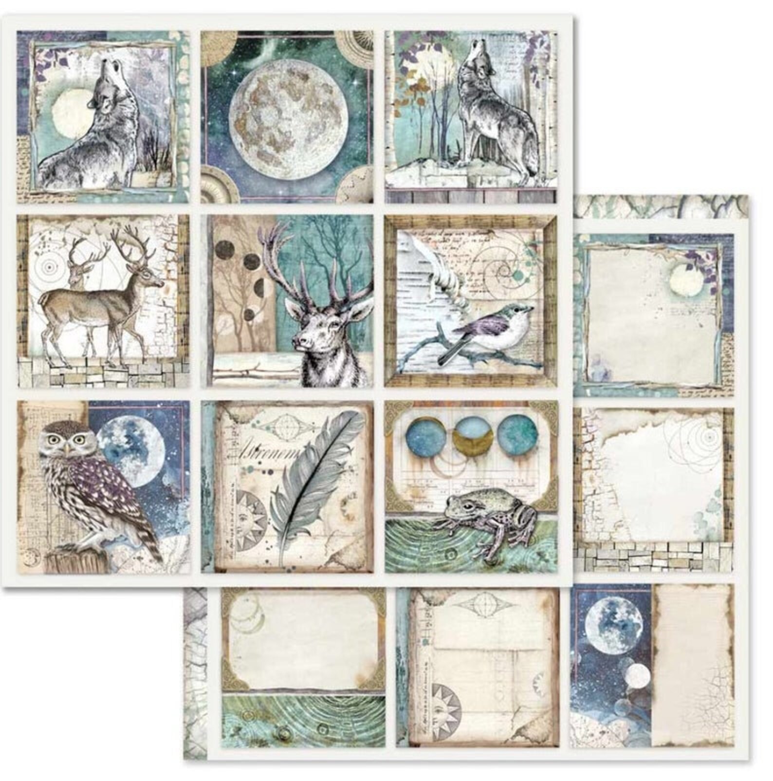 Stamperia 12x12 Cosmos Cardstock - Cosmos Collection - Double Sided ...
