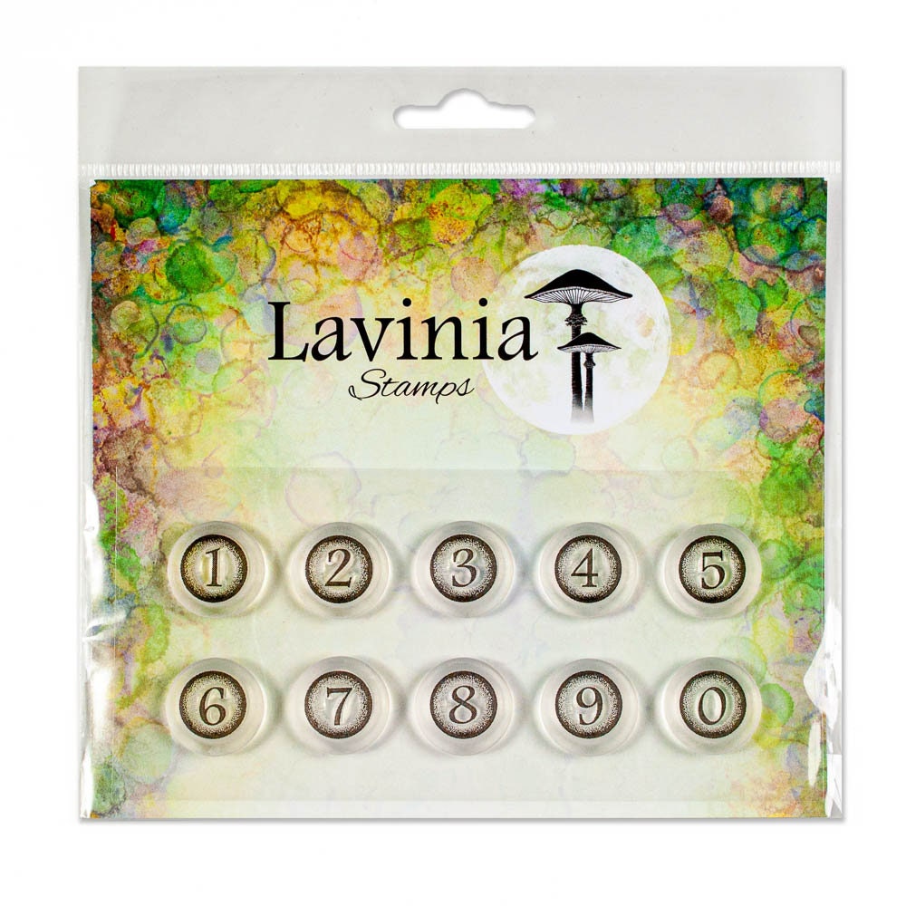 Lavinia Stamps Numbers Set Sentiment Stamp Clear Cling Stamp Number ...