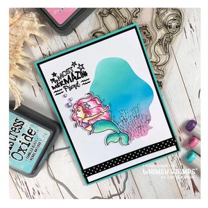 Mermaid Moments Clear Stamps - Mermaid Cling Stamp - Clear Cling Stamp ...