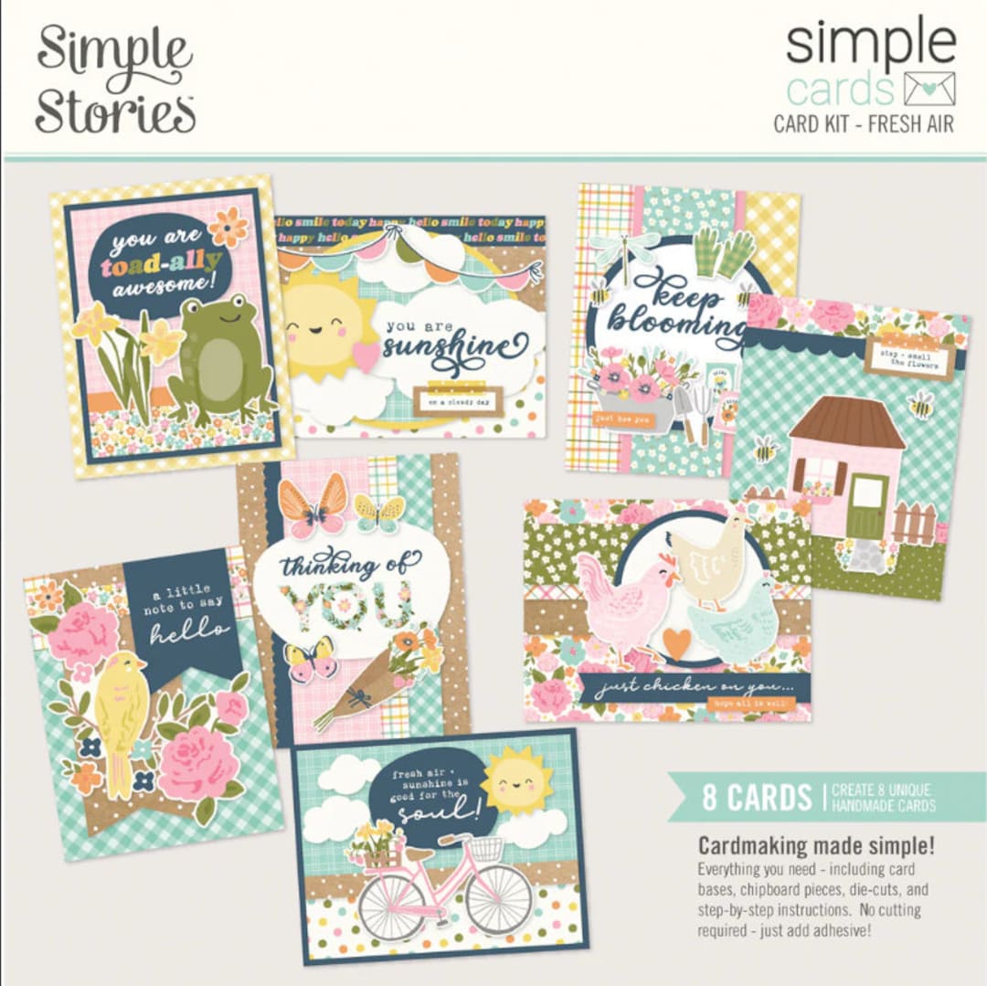 Simple Stories Fresh Air Card Kit - Simple Cards Card Kit - Simple ...
