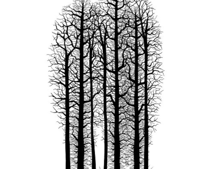 Lavinia Stamps Tree Scene - Tree Group Stamp - Clear Cling Stamp - Tree ...