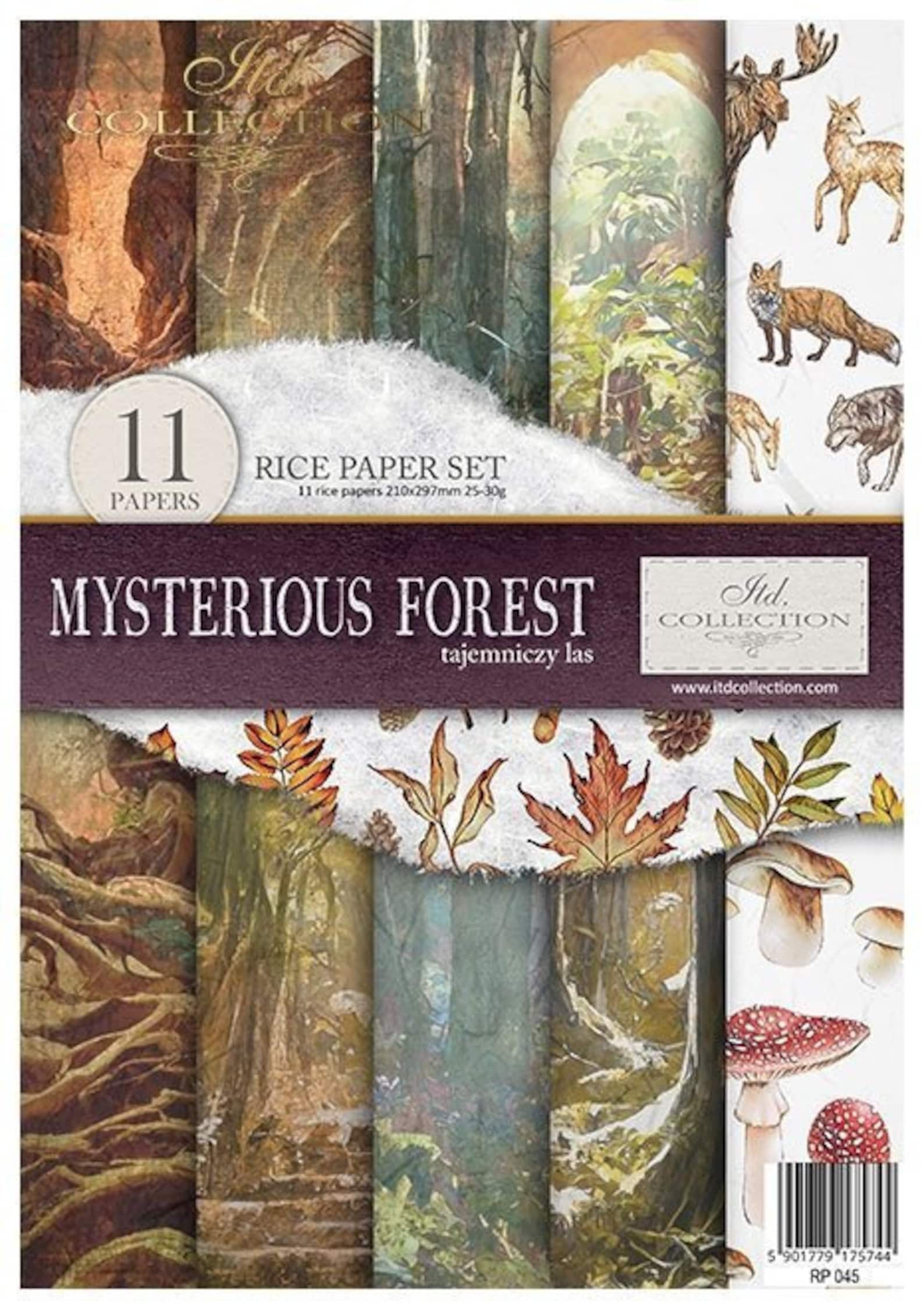 Mysterious Forest A4 Rice Paper Set - Rice Paper Set - Forest Rice ...