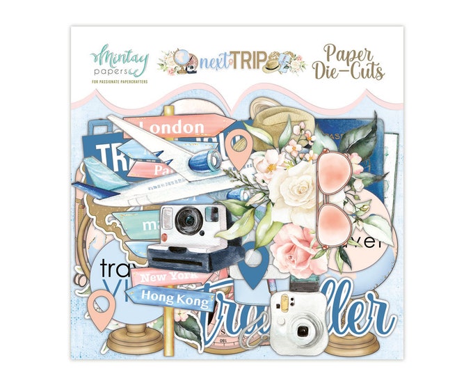 Mintay Next Trip Paper Die Cuts - Mintay Die Cuts - Paper Die Cuts ...