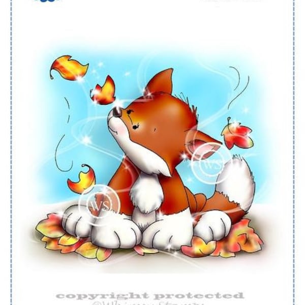 Fox Rubber Stamp - Etsy