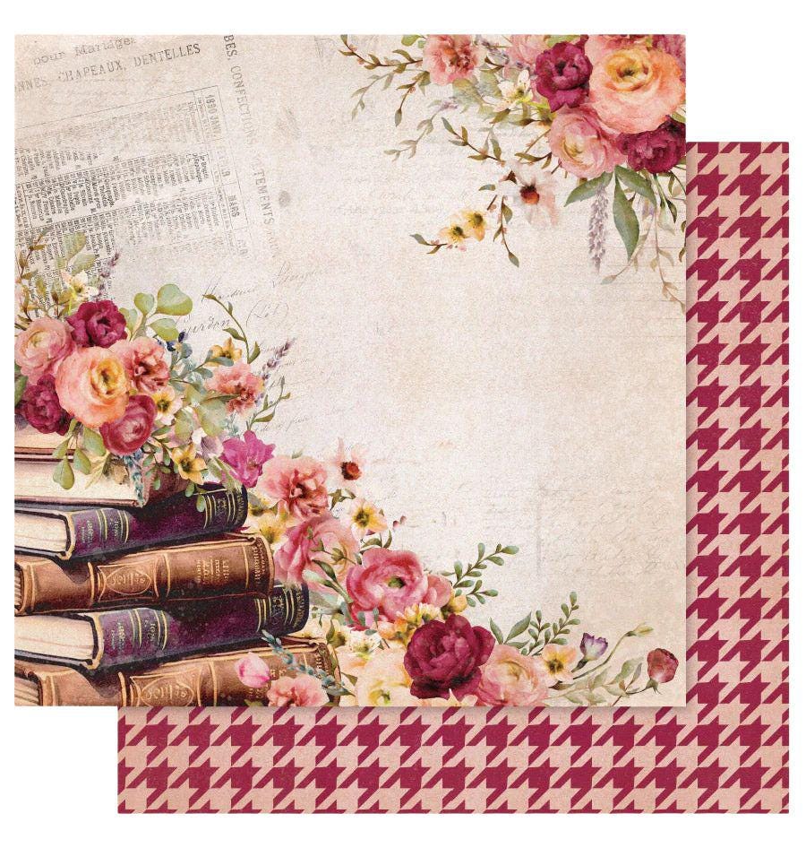Paper Rose Studio 6x6 Vintage Rose Paper Pad - Double Sided Cardstock ...