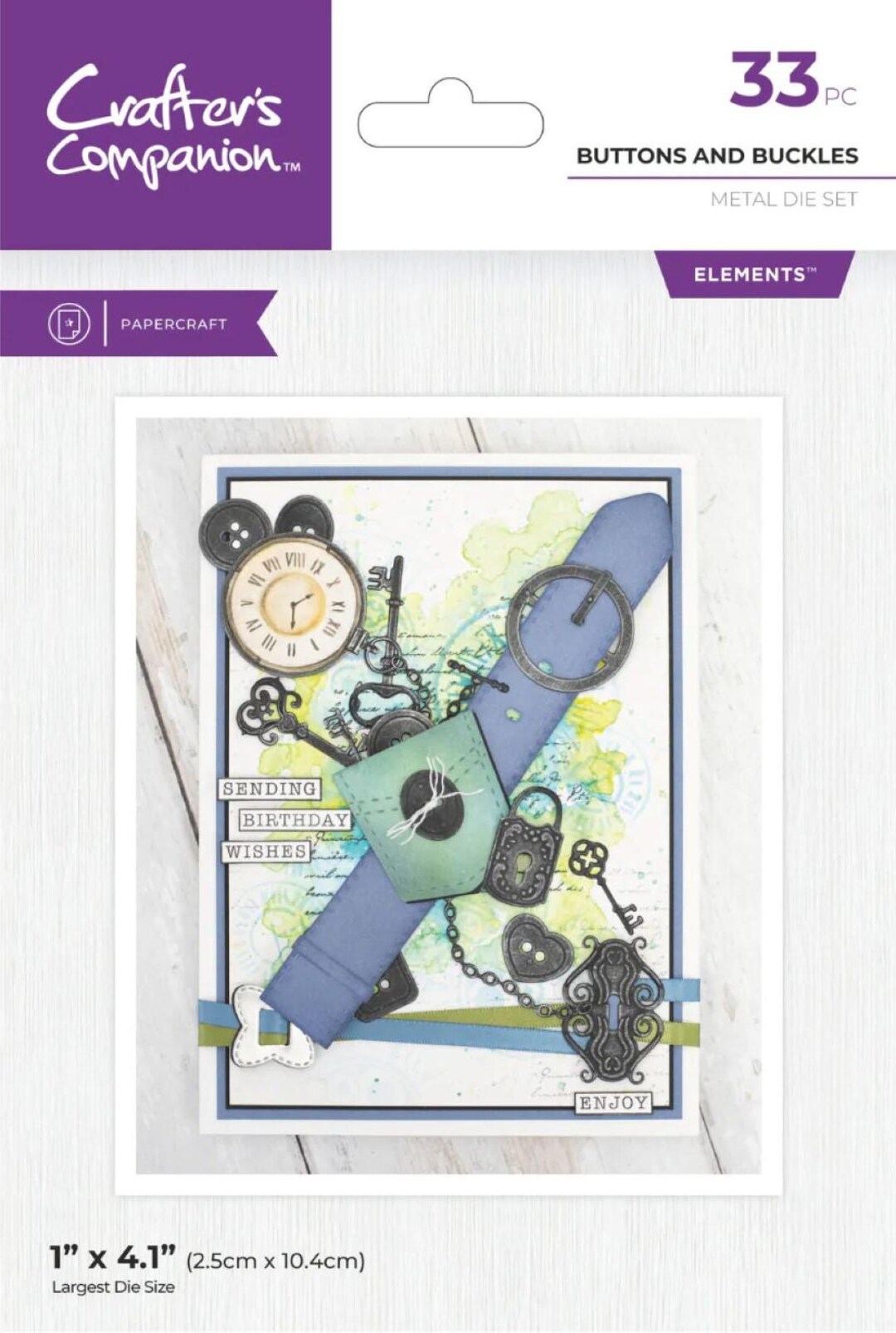 Crafter's Companion Buttons and Buckles Die Elements - Papercraft Die ...