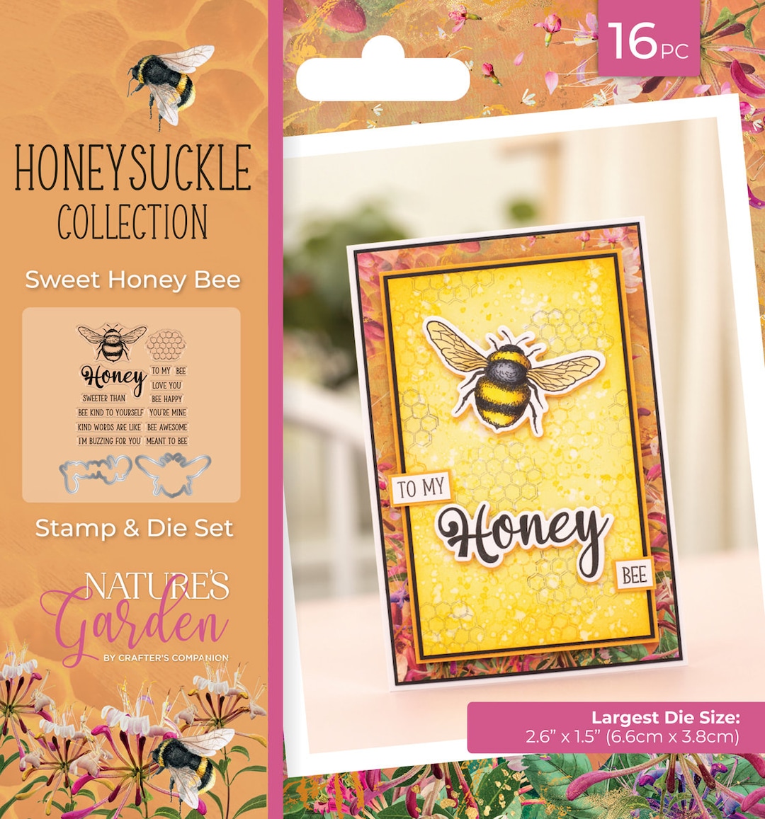 Crafter's Companion Sweet Honey Bee Stamp & Die - Nature's Garden ...