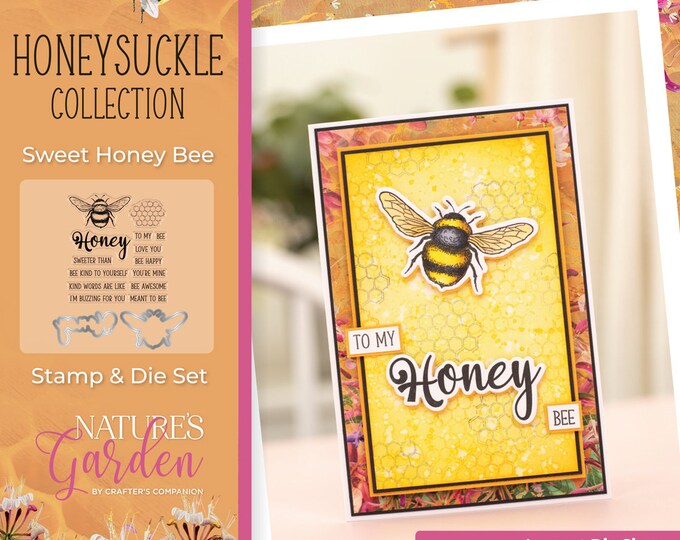 Crafter's Companion Sweet Honey Bee Stamp & Die - Nature's Garden ...