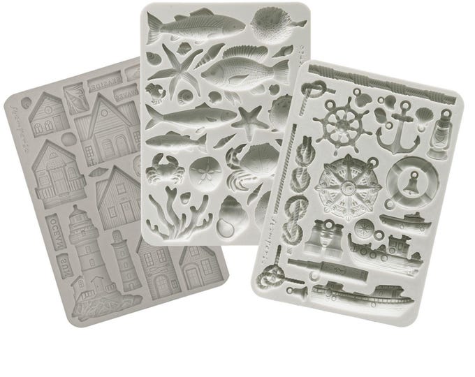 Stamperia A5 Silent Sea Silicone Mould - Silent Sea Collection Moulds ...