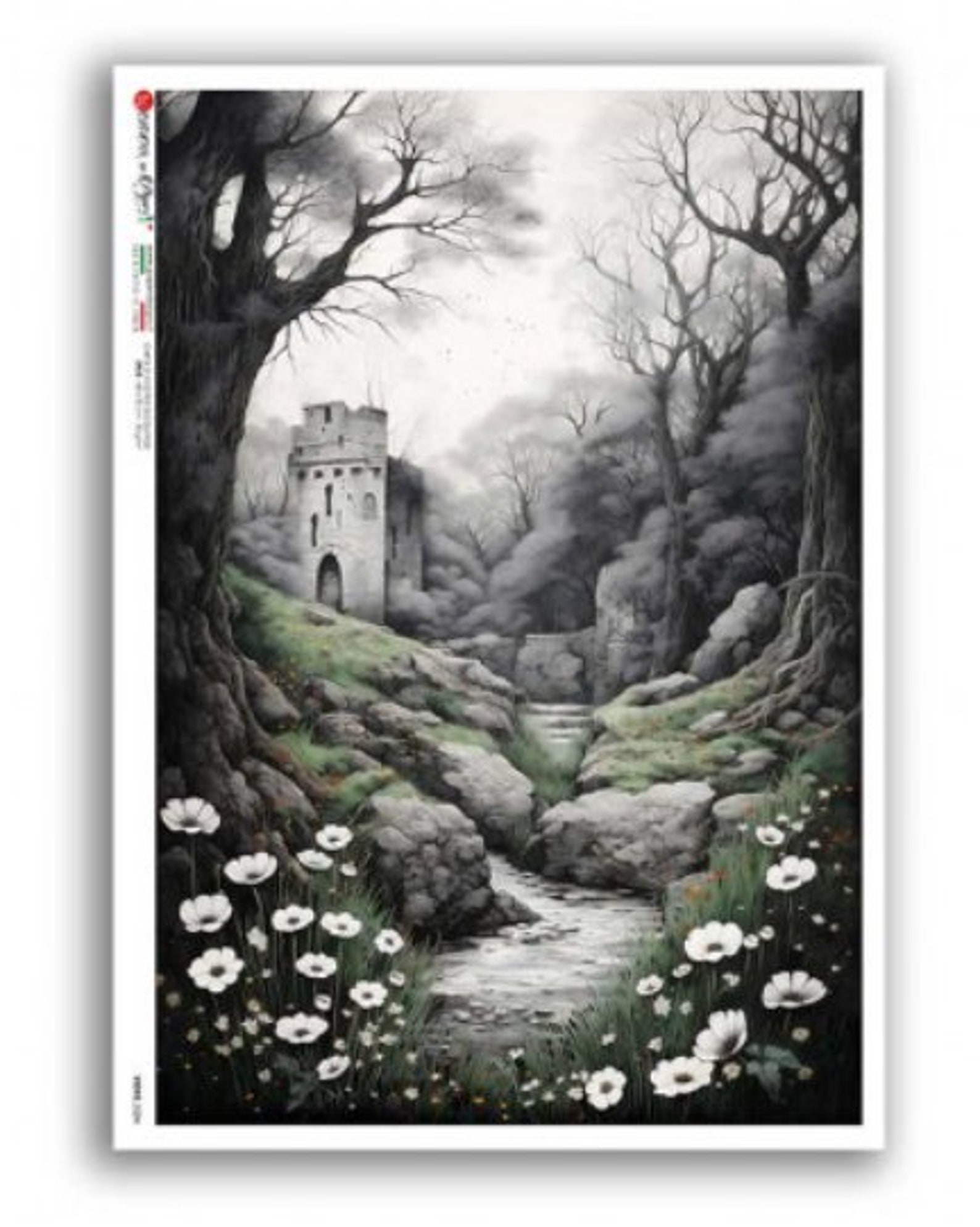 Paper Designs Rice Paper - Views - Forest Rice Paper - Decoupage Rice ...