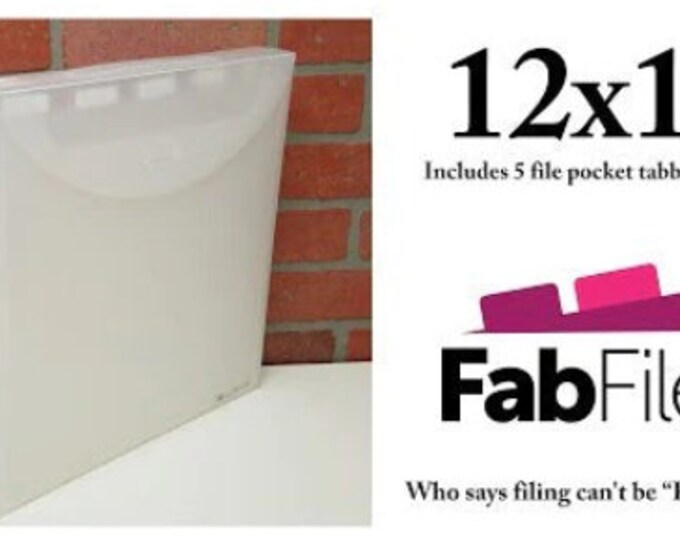 Crafter's Companion 12x12 Tabbed Divider Pockets - Cardstock Storage ...