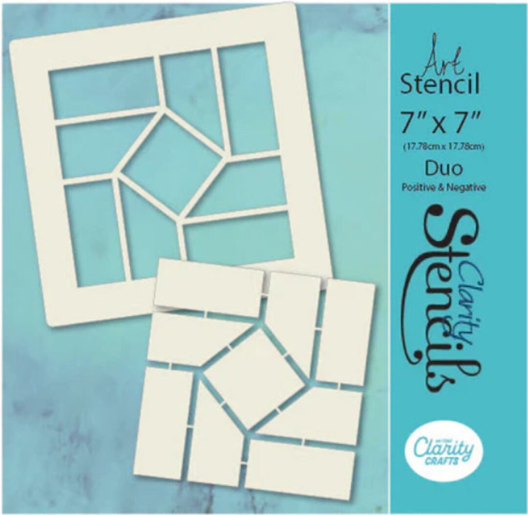 Clarity Abstract Layout 5 Stencil - Clarity Stencil - Background ...