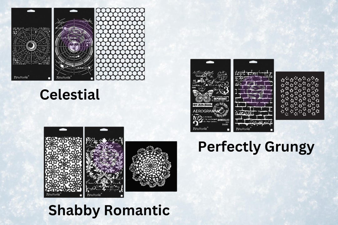 Prima Limited Edition Stencil Sets - Prima Marketing - Stencils - Celestial Stencils - Perfectly ...