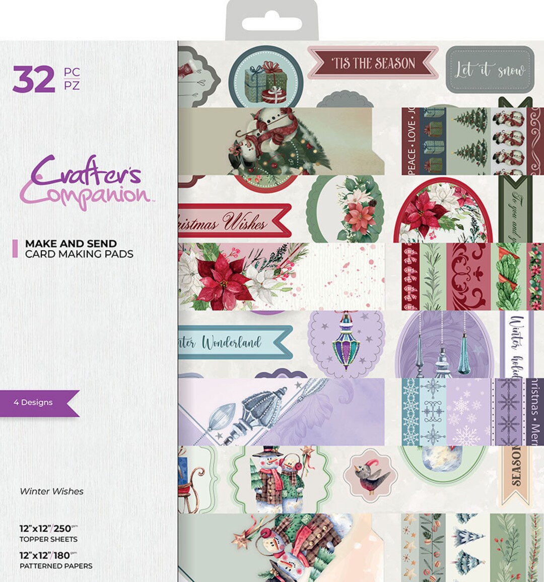 Crafter's Companion 12x12 Make and Send Pad Winter Wishes - Winter ...
