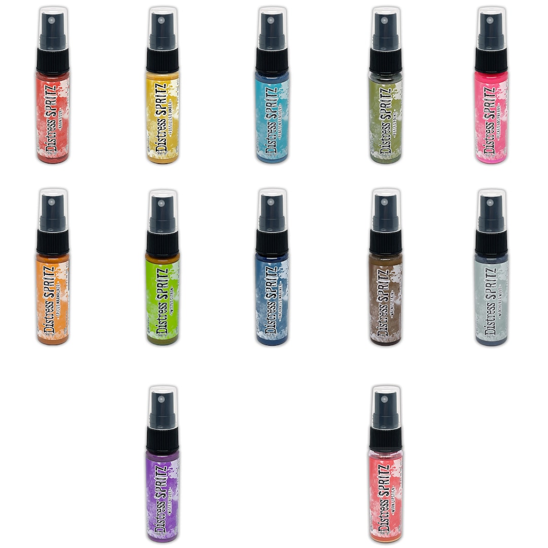 Tim Holtz Distress Spritz Spray - Fine Mist Spray- Shimmer Spray ...