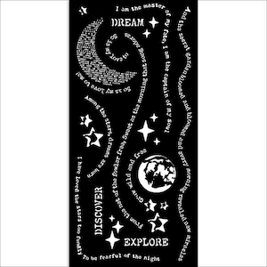 Stamperia Secret Diary Stencil - Dictionary Stencil - Dream Stencil ...